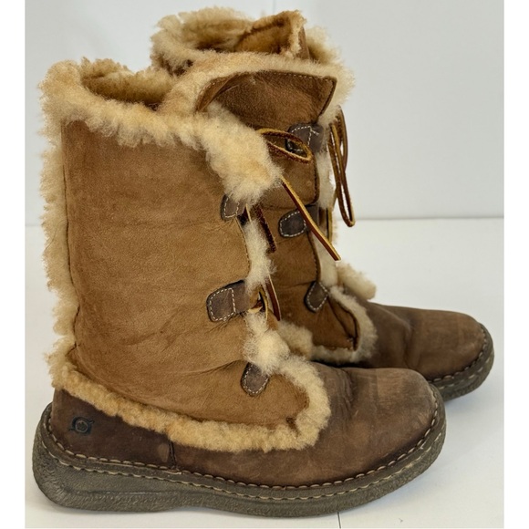 Born | Shoes | Born Womens Nome Brown Leather Shearling Lined Sherpa ...